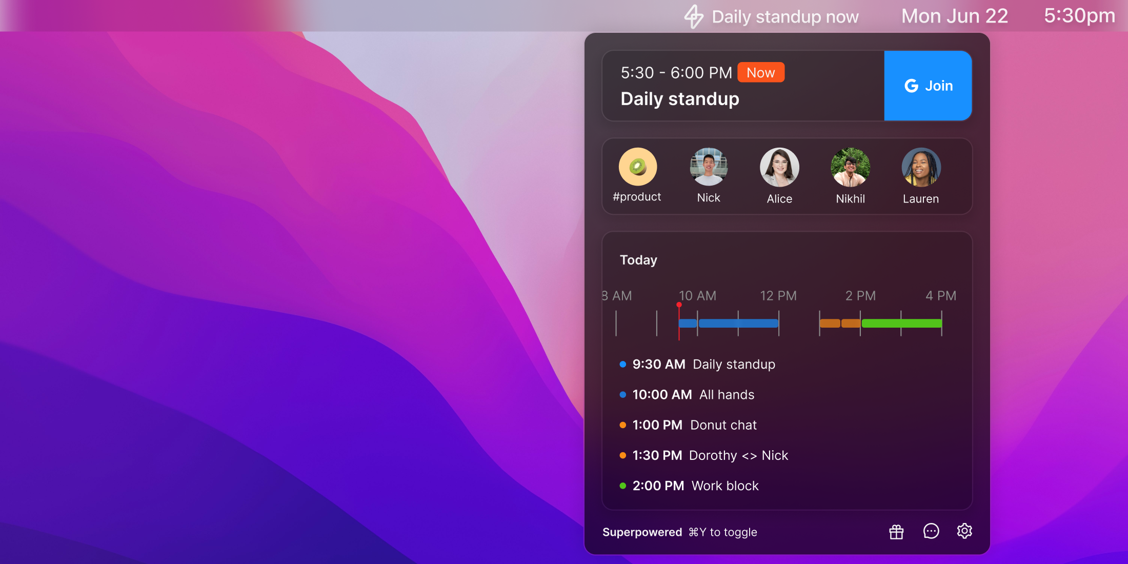 Superpowered | Keep on time.